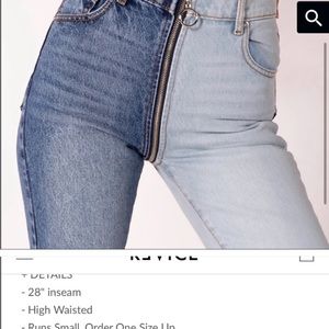 REVICE | Jeans | Nwt Revice Denim Yin Yang Zip Split Jeans | Poshmark